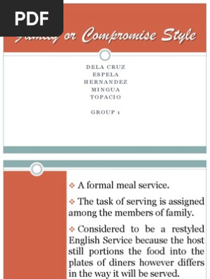 Family Or Compromise Service Table Setting