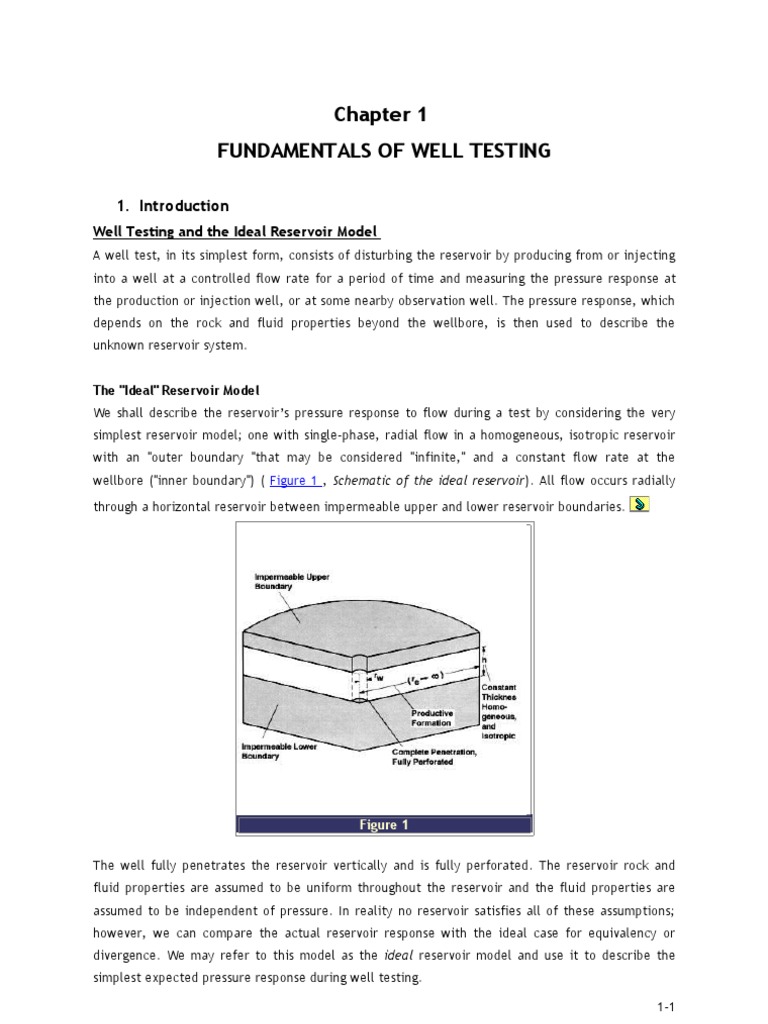 Ideal Well Testing Fundamentals | PDF | Fluid Dynamics | Petroleum ...
