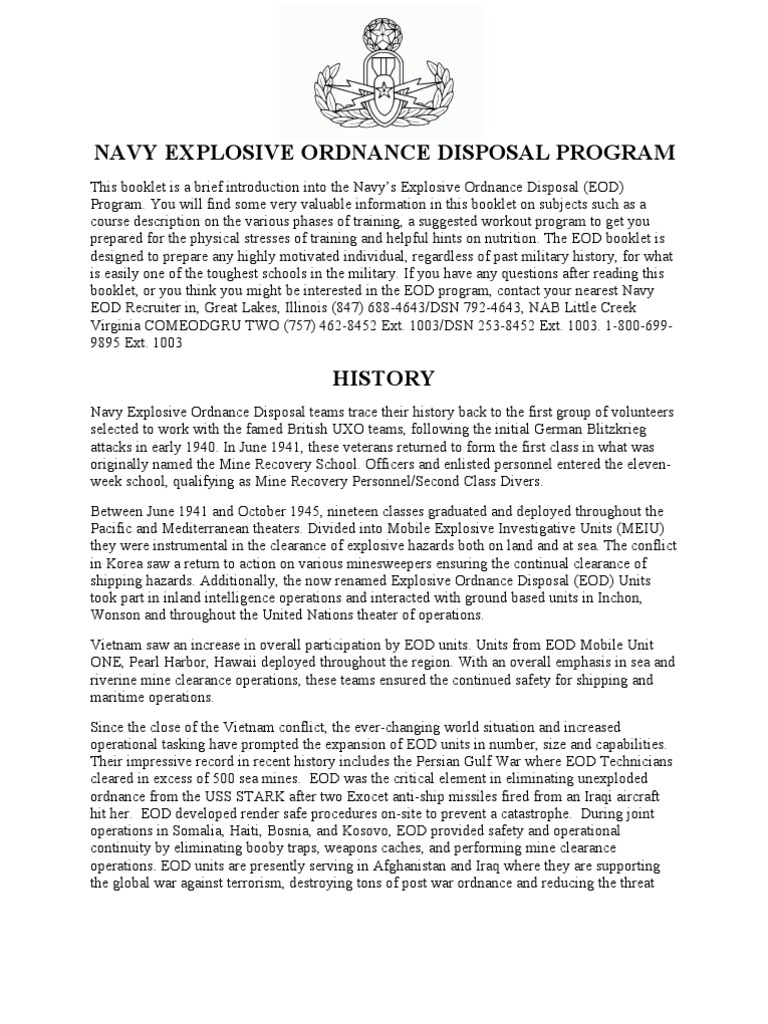 EOD Warning Order | Bomb Disposal | Nature