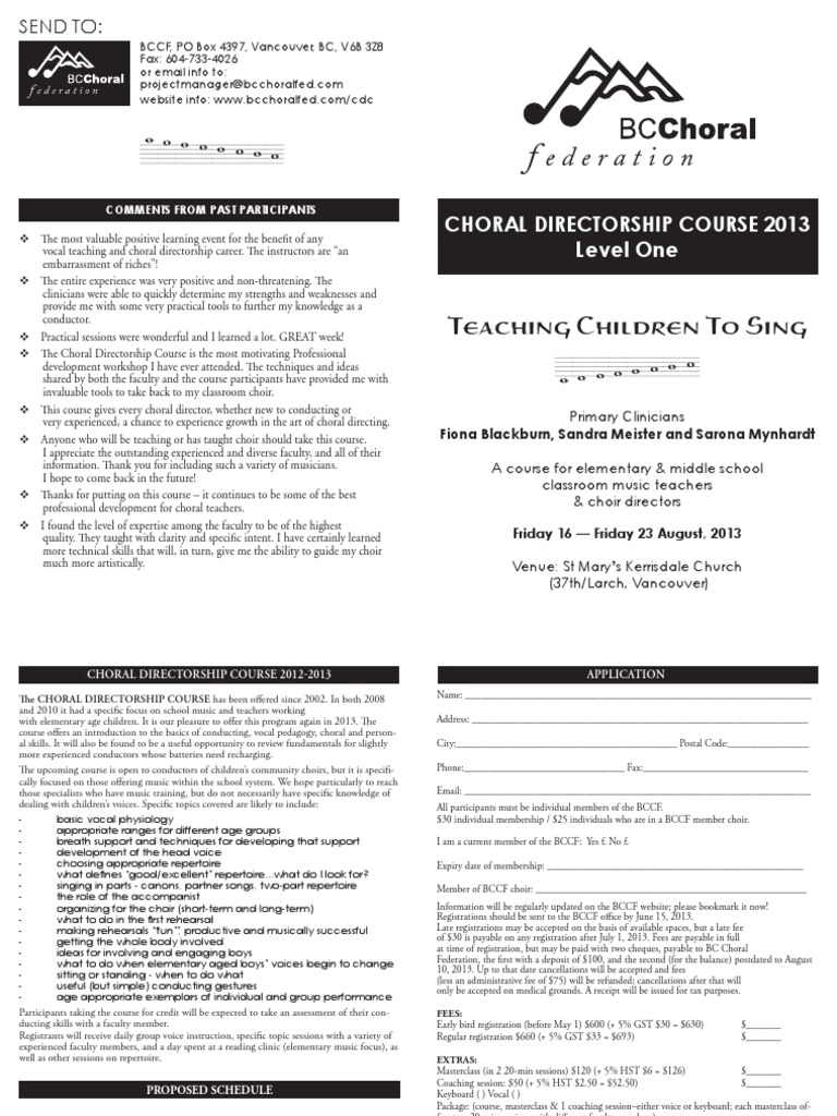 Choir Workshop | PDF | Singing | Choir