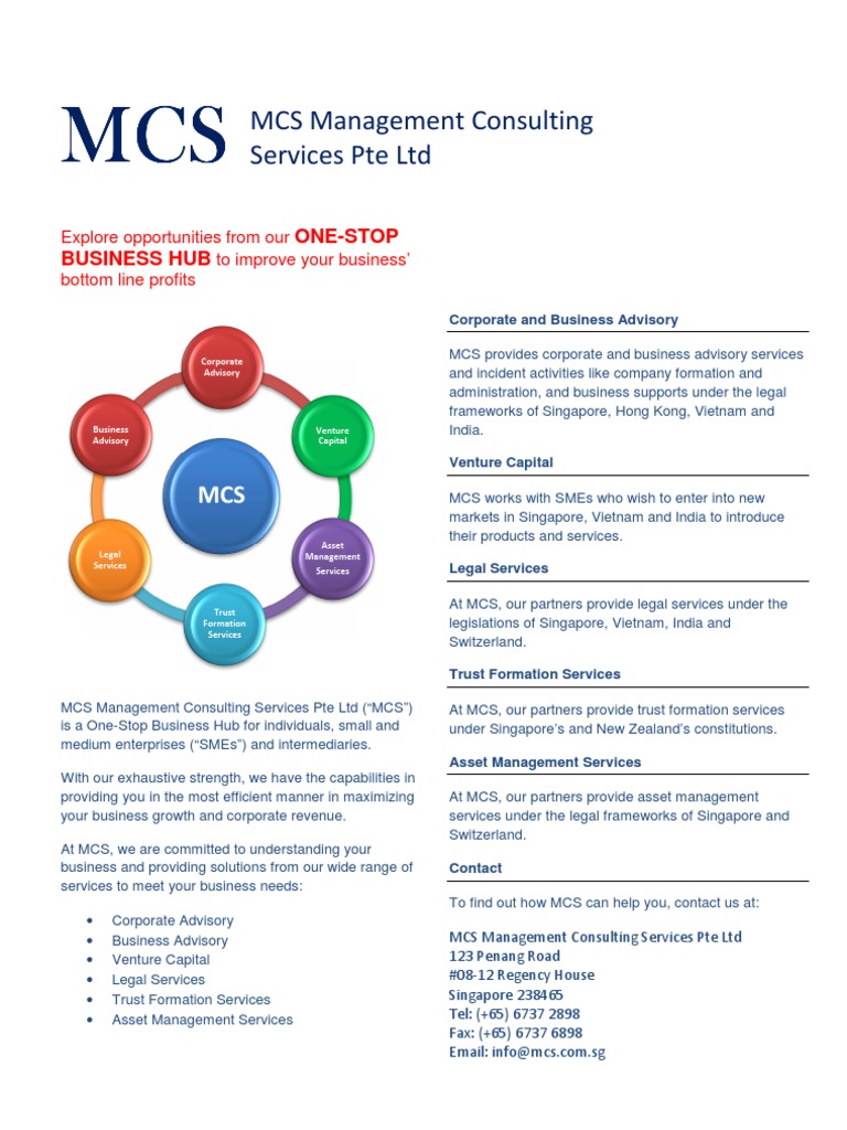 MCS MCS MCS MCS: MCS Management Consulting Services Pte LTD | PDF