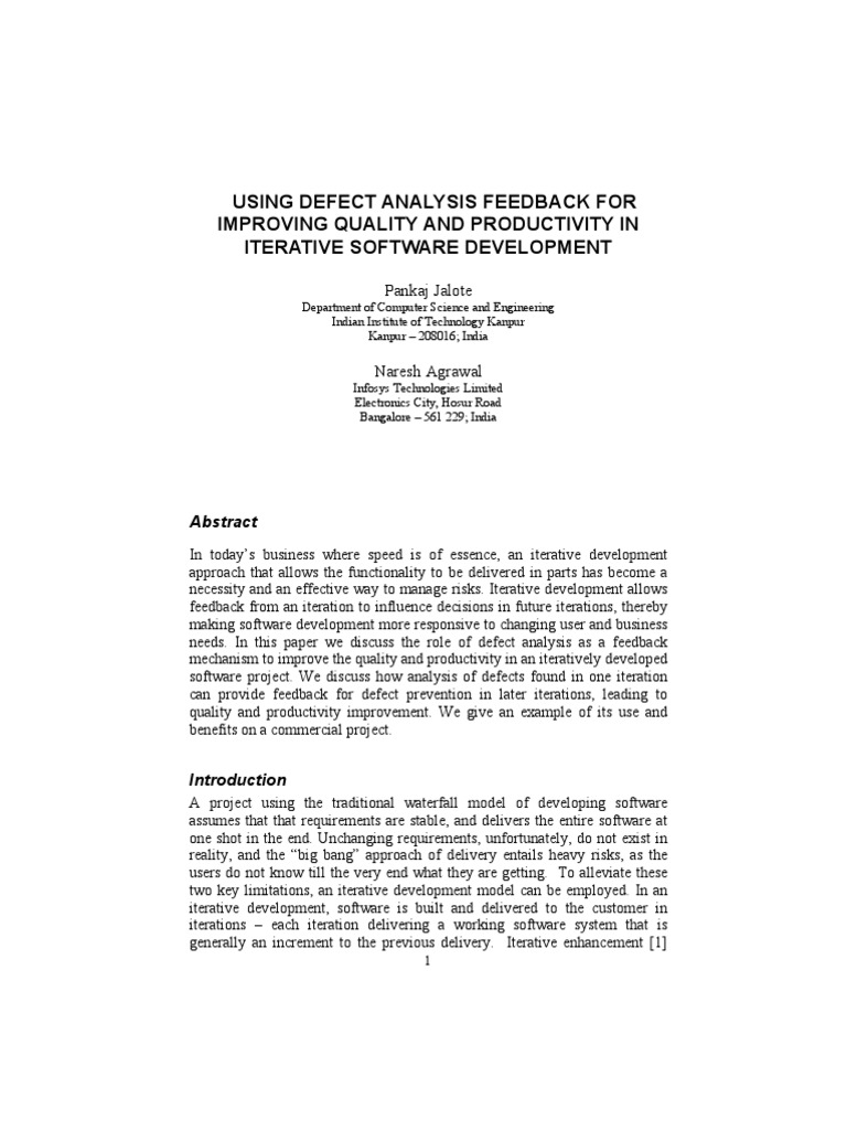 Defect Prevention | PDF