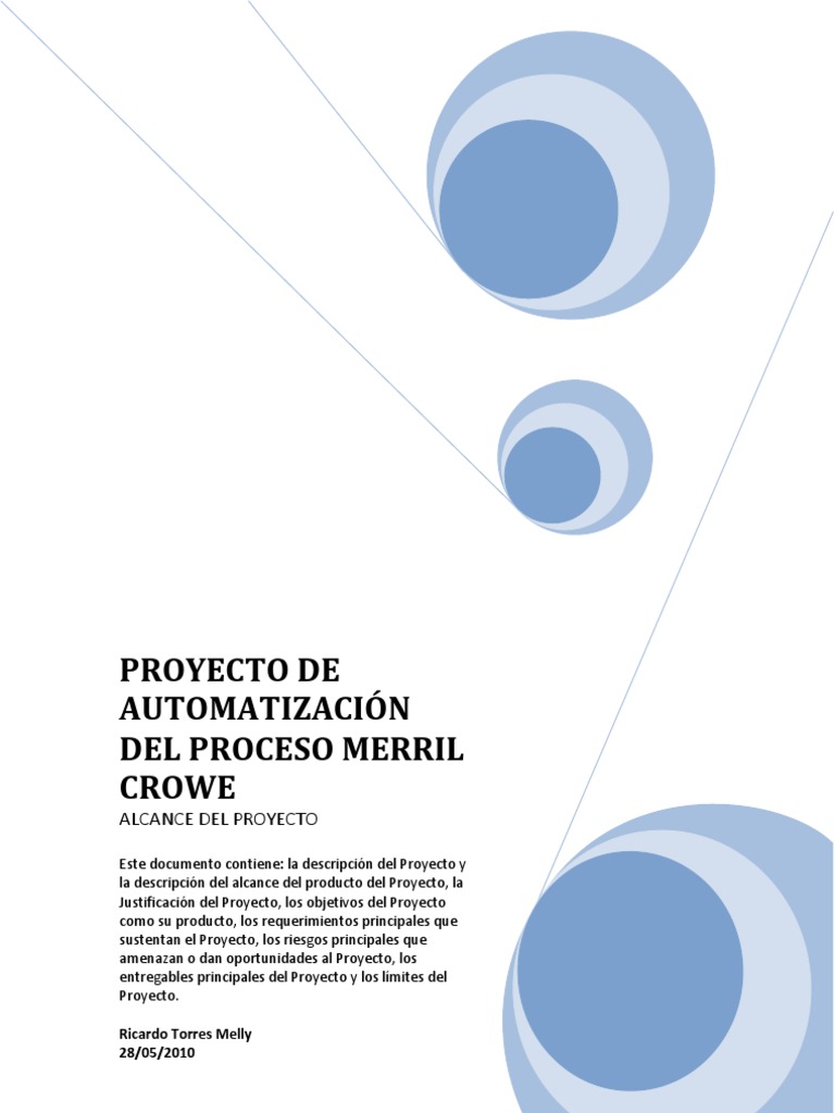 Proceso Merrill Crowe | PDF | Automatización | Scada