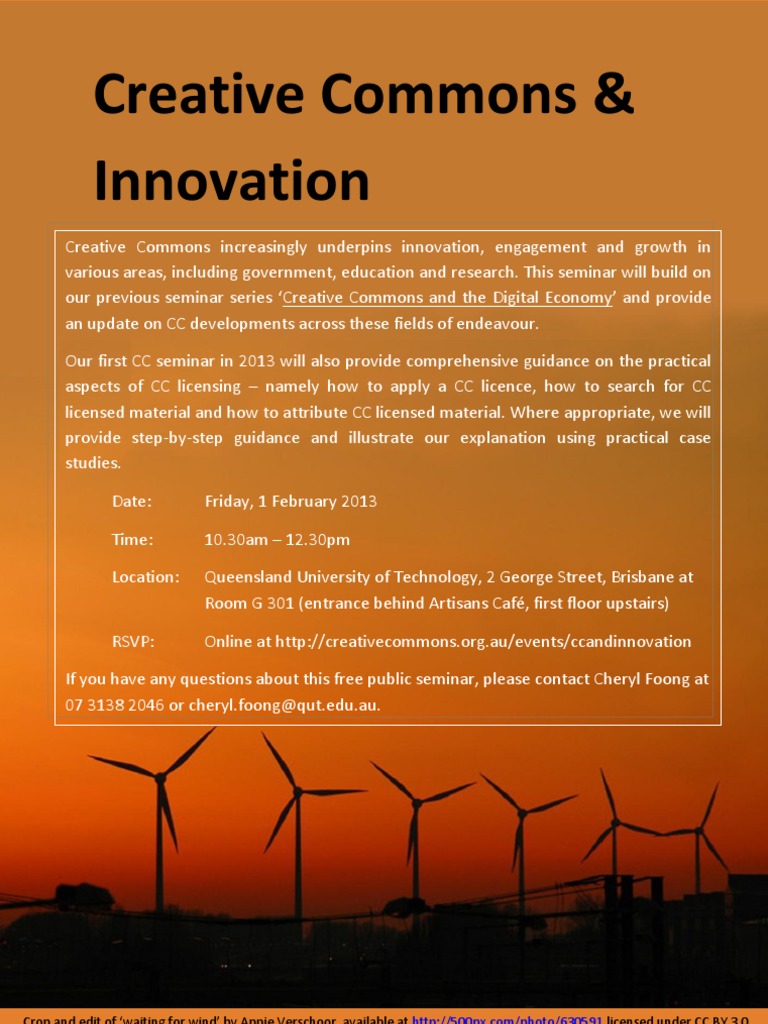 Creative Commons and Innovation | PDF | Creative Commons | Intellectual ...