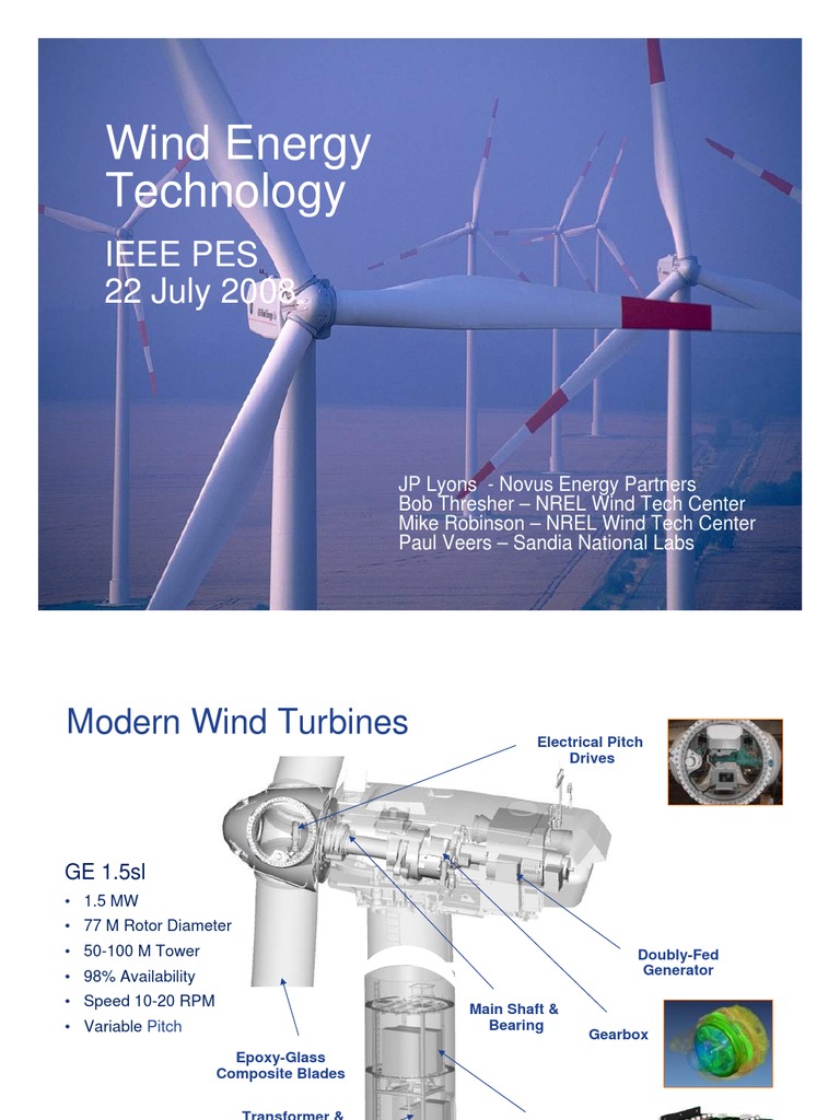 Wind Energy Technology | PDF | Wind Power | Wind Turbine