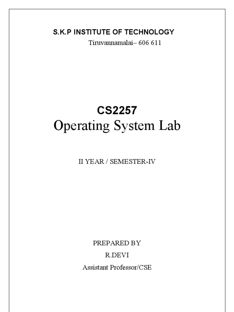 Os Lab Manual | PDF | Scheduling (Computing) | Kernel (Operating System) Os Lab Manual | PDF | Scheduling (Computing) | Kernel (Operating System)