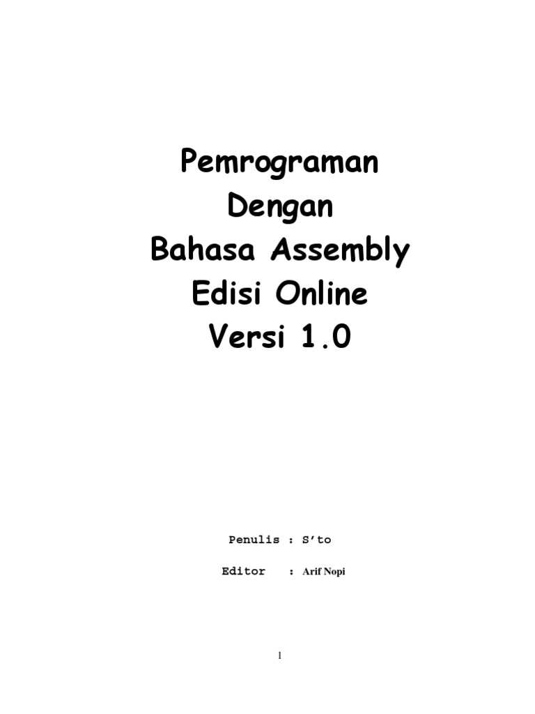 Contoh Assembly | PDF