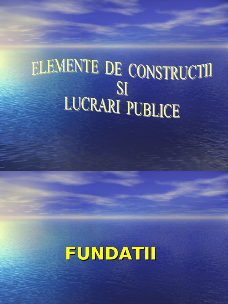 Fundatii | PDF