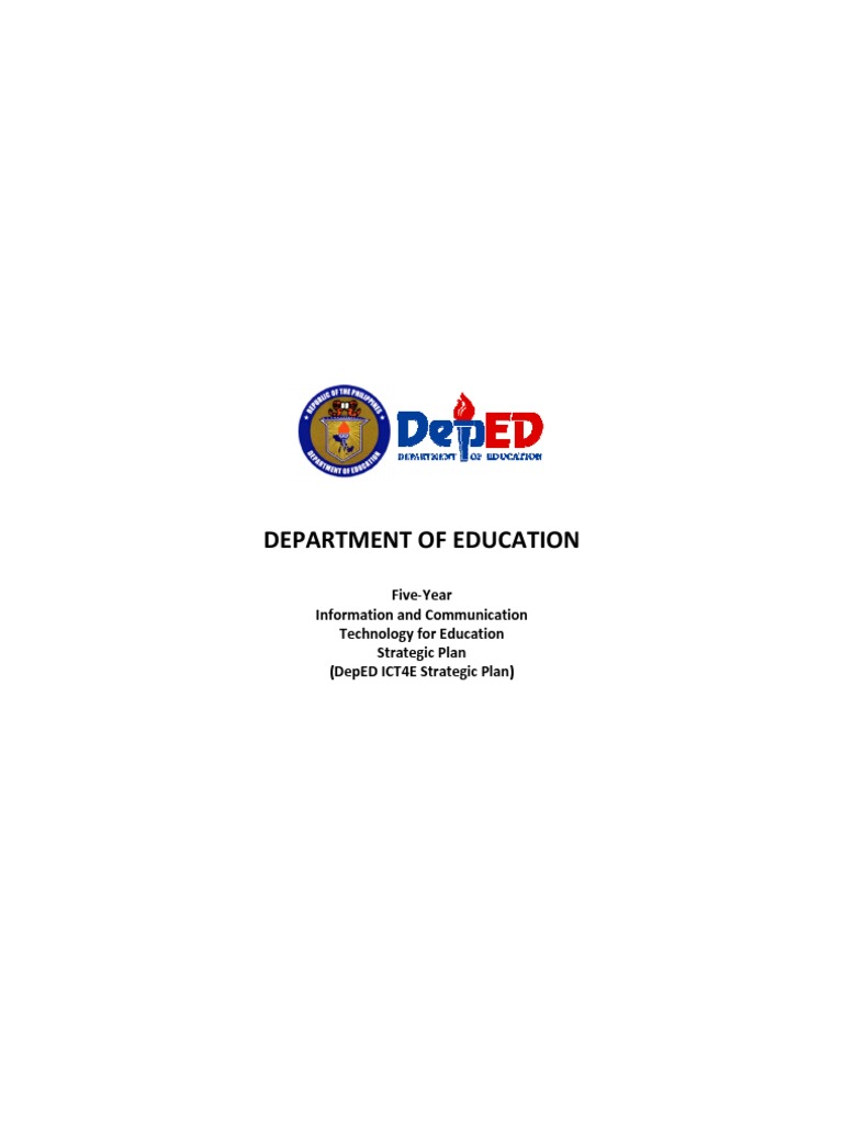 Draft DepED ICT4E | PDF | Computers