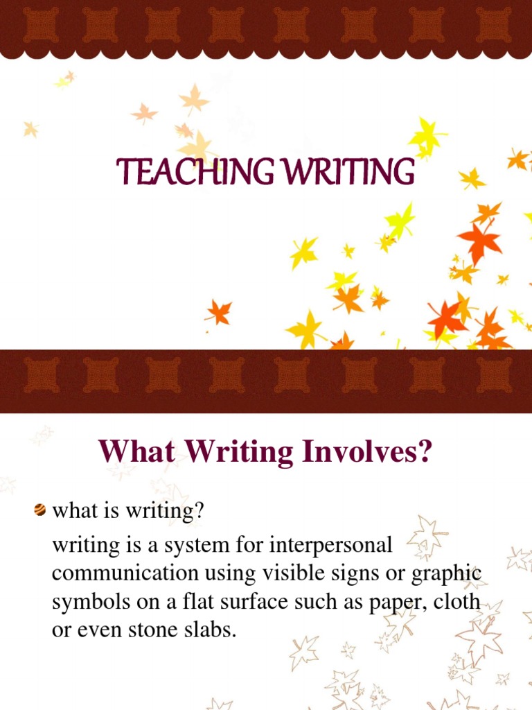 Teaching Writing | PDF | Spelling | Vocabulary
