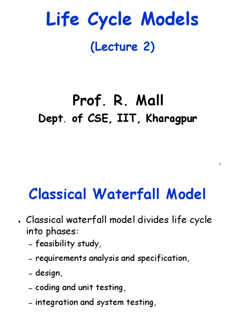 Rajib Mall Lecture Notes | PDF | Software Prototyping | Systems Engineering