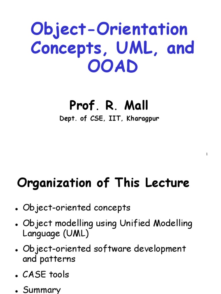 Rajib Mall Lecture Notes | PDF | Unified Modeling Language ...