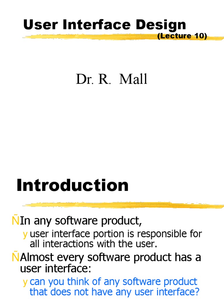 Rajib Mall Lecture Notes | PDF | Graphical User Interfaces | Icon ...