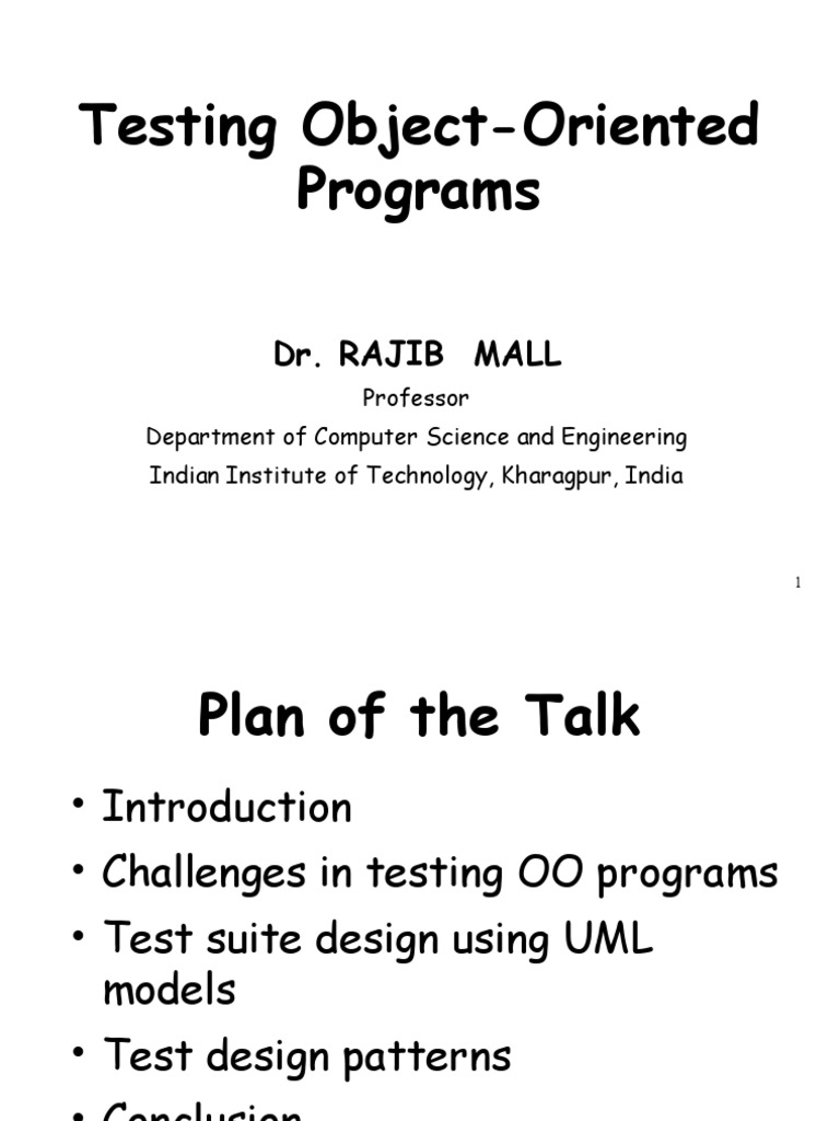 Rajib Mall Lecture Notes | PDF | Inheritance (Object Oriented ...