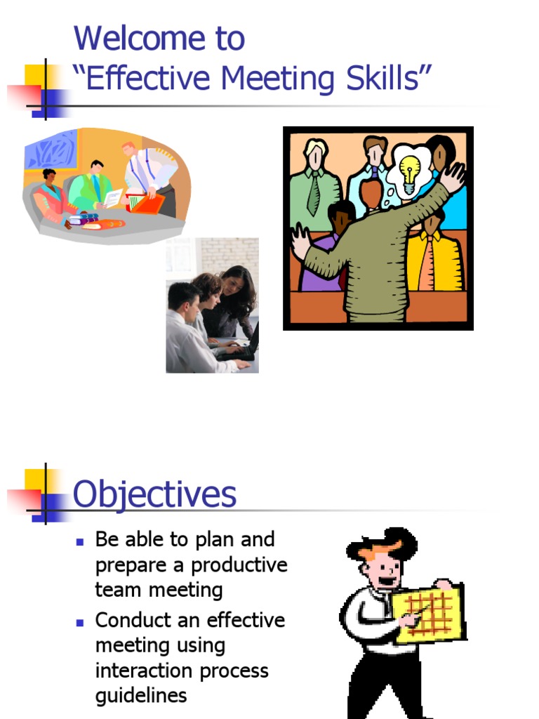 Effective Meeting Skills | PDF | Nonverbal Communication | Cognitive ...
