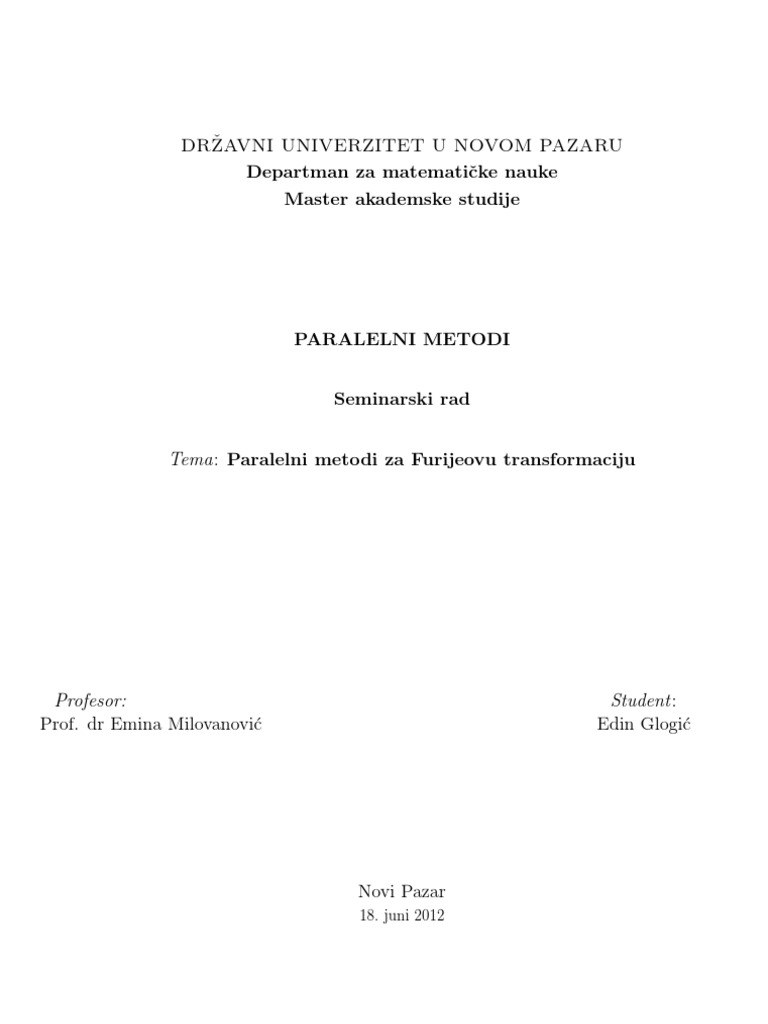 Furijeova Transformacija | PDF