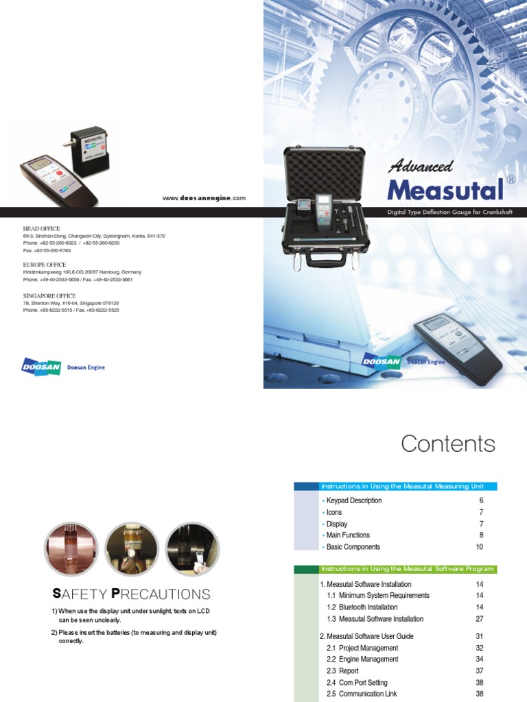 Measutal-Digital Deflection Gauge PDF | Bluetooth | Computer File