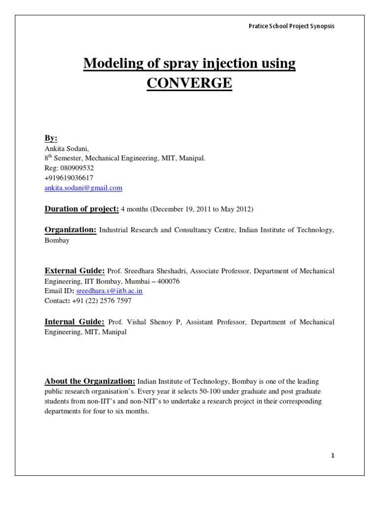 Diesel Spray Modeling with CONVERGE | PDF | Diesel Engine ...