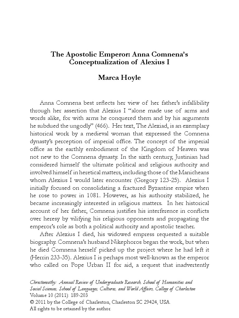 Anna Comnena and Her Father | PDF | Heresy | Eastern Orthodox Church