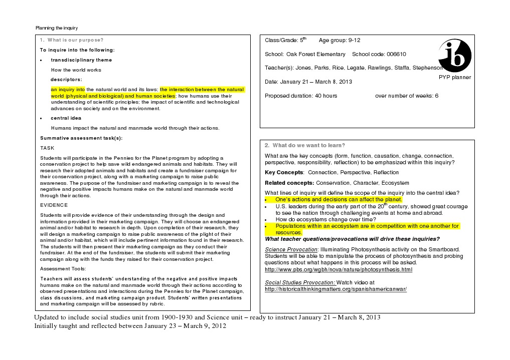 How The World Works Unit Up 1 17 13 | PDF | Inquiry | Learning
