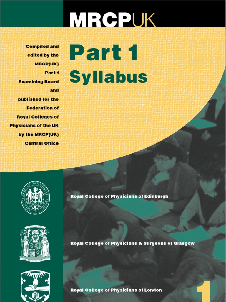 MRCPUK Part 1 Syllabus | PDF | Immune System | Arthritis