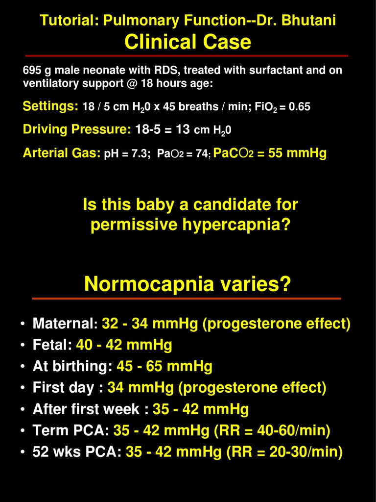 Clinical Case: Tutorial: Pulmonary Function - Dr. Bhutani | PDF ...