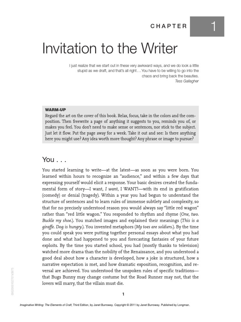 Imaginative Writing Ch1 | Genre | Writers