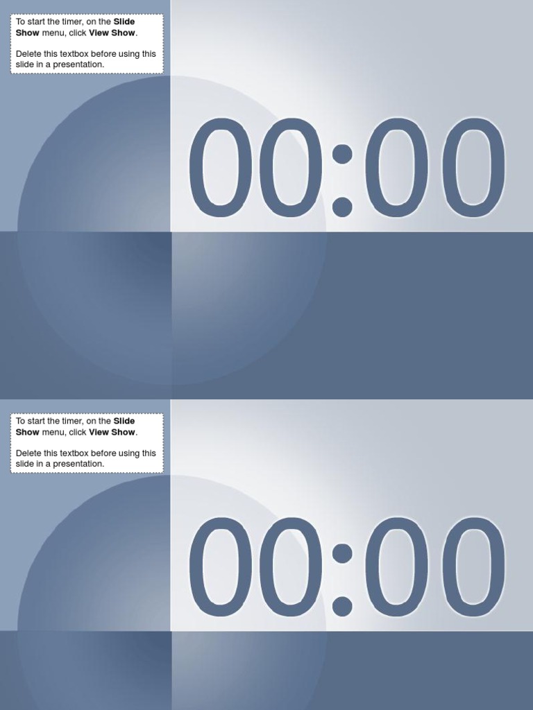 Show Menu, Click View Show.: To Start The Timer, On The Slide | PDF ...