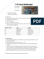 Excel Battleships Game Tutorial | PDF | Microsoft Excel | Spreadsheet