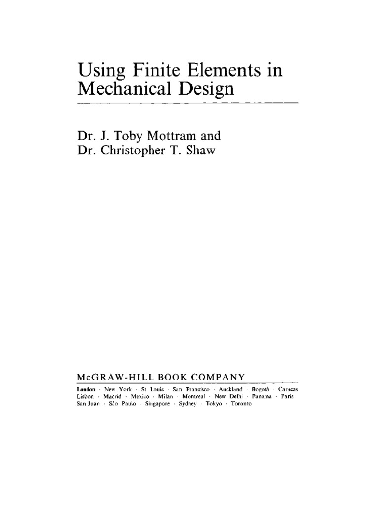 Using Finite Element in Mechanical Design | PDF