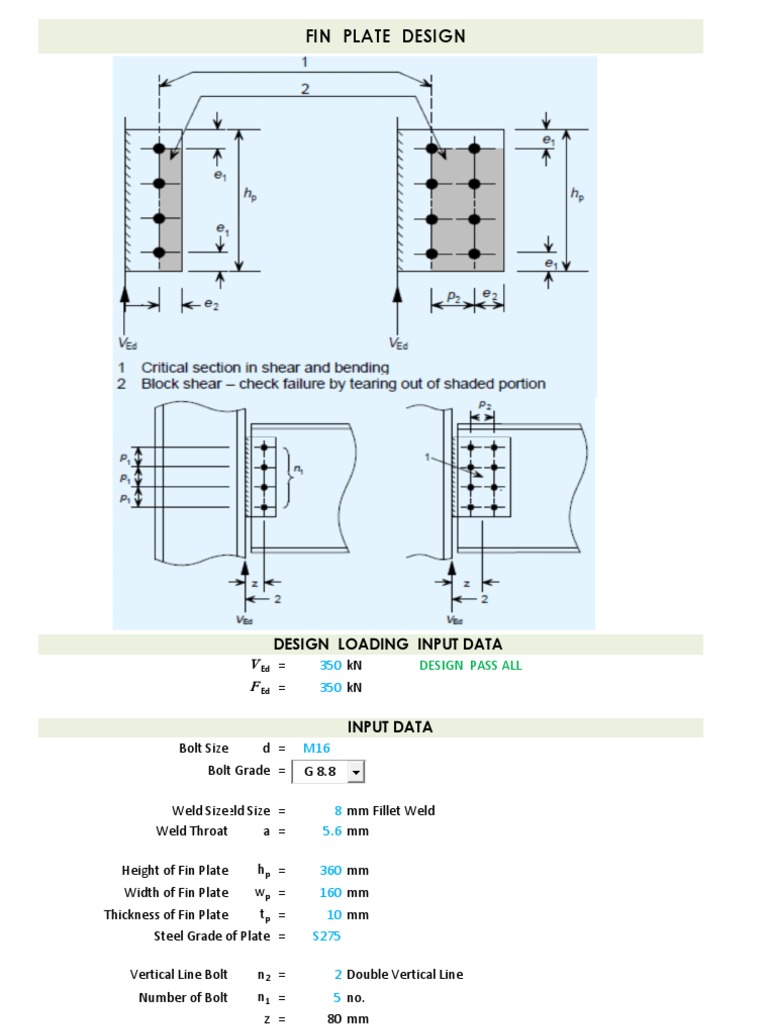 UB Fin Plate Design | PDF | Technology & Engineering