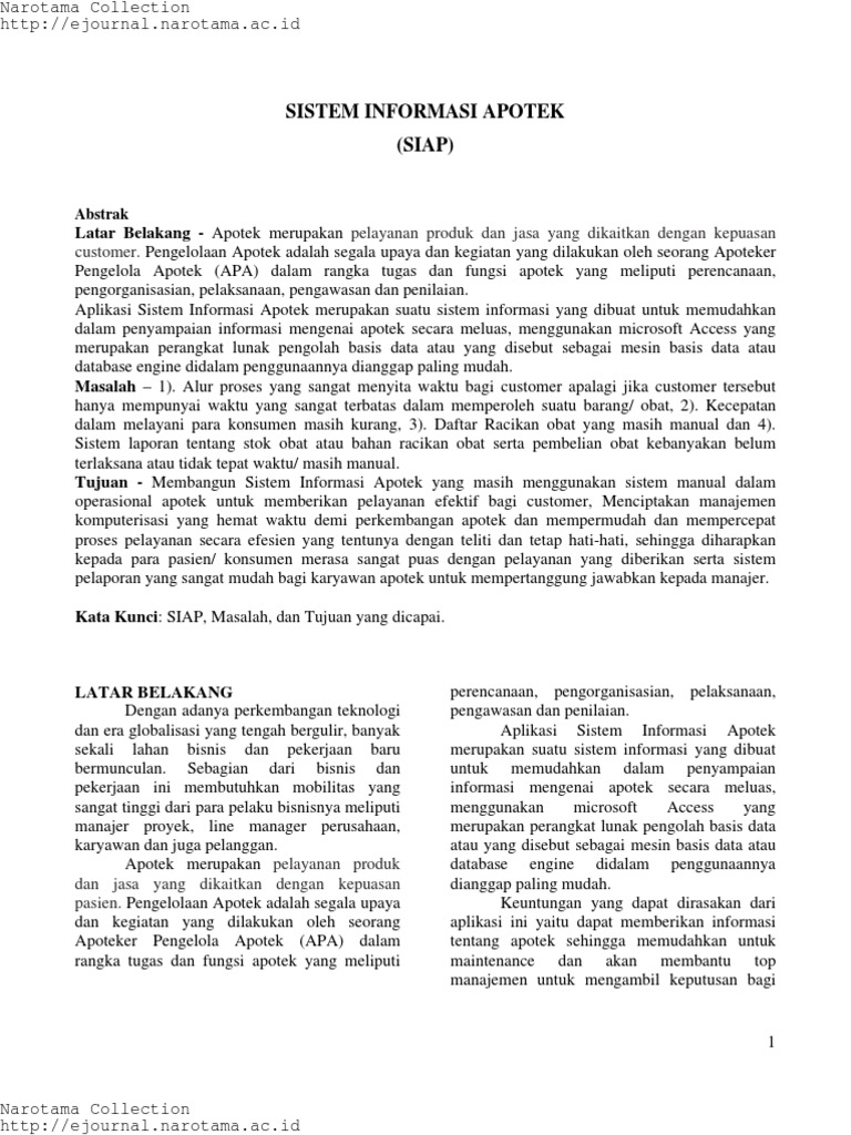Jurnal SPK APOTIK | PDF