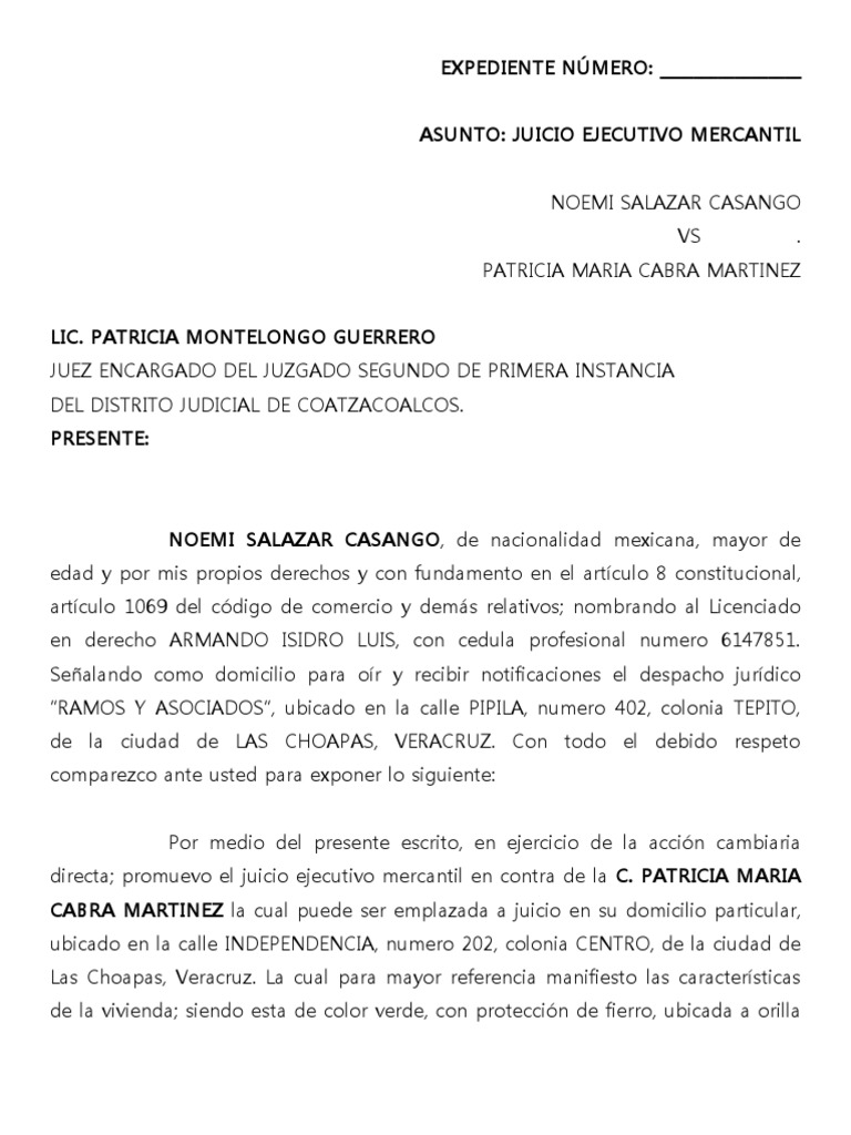 Demanda Mercantil Pagare Responsabilidad Contabilidad Financiera