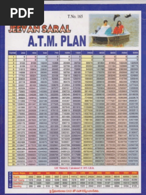 LIC Jeevan Saral Table 165 LIC Jeevan Saral Chart, 57% OFF