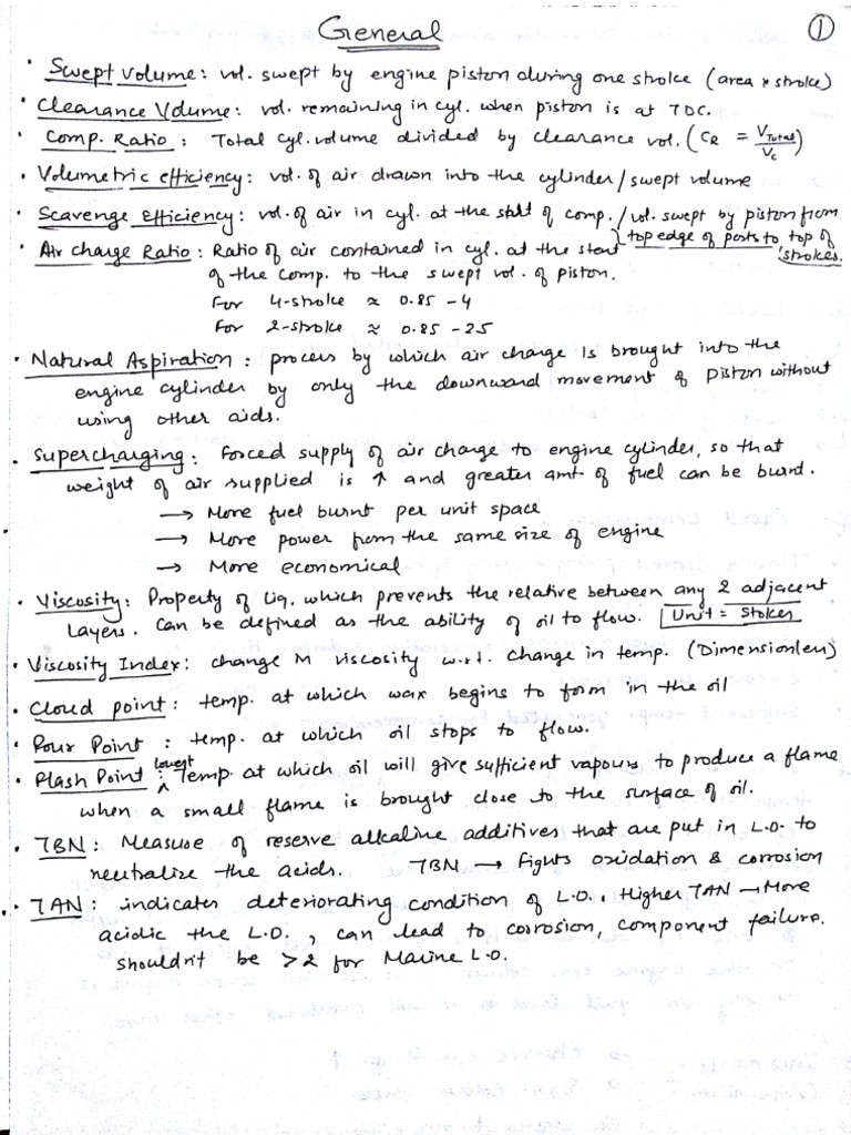 Marine Technical - Study Notes | PDF