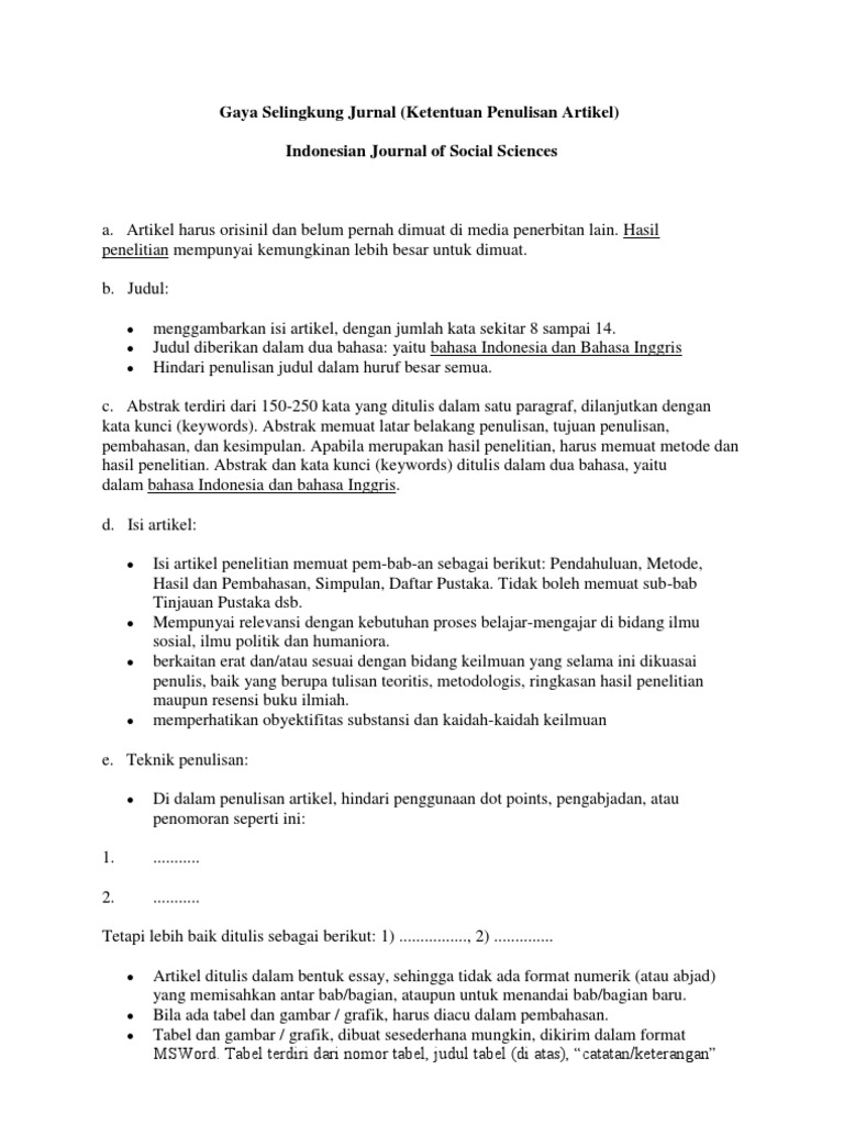 Gaya Selingkung Jurnal Unair | PDF