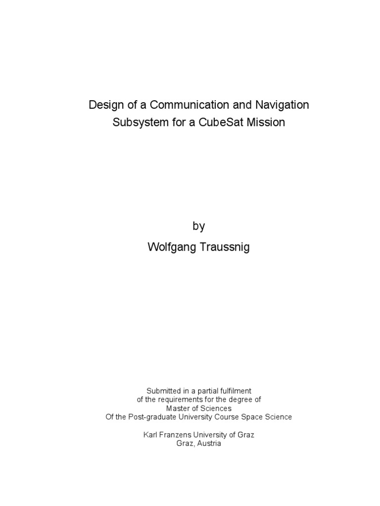 Design Of Nano Satellite Communication Subsystem Download Free Pdf Radio Spectrum Antenna