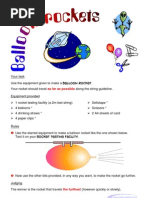 Balloon Rocket Experiment: Thrust vs. Drag | PDF | Force | Rocket
