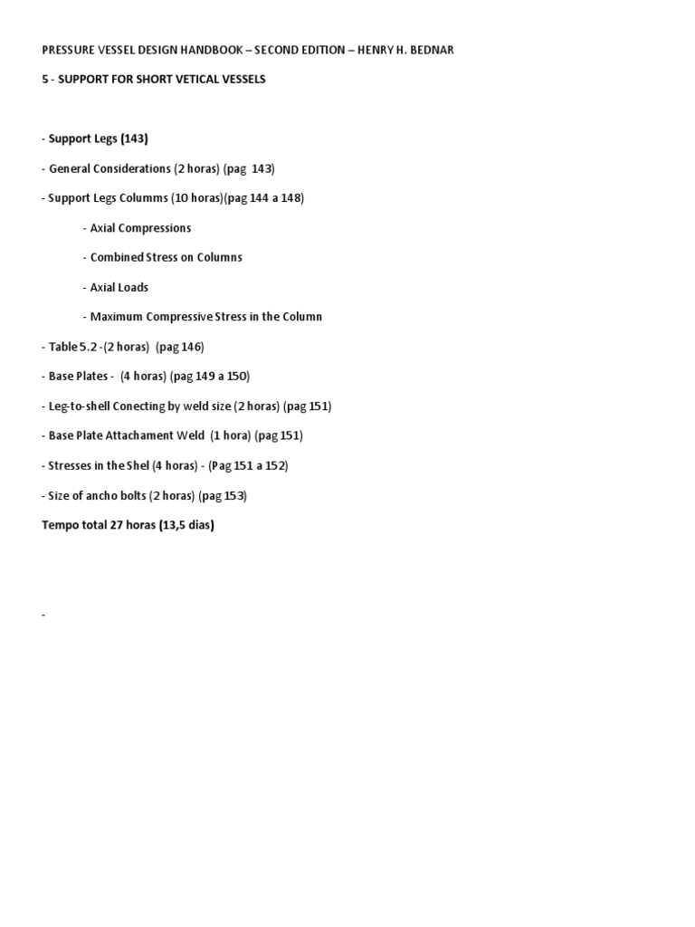 Short Vertical Vessel Support Design | PDF | Art