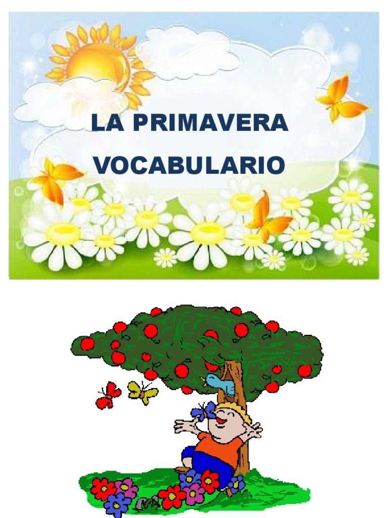 Vocabulario de La Primavera | PDF | Ciencia y matemáticas