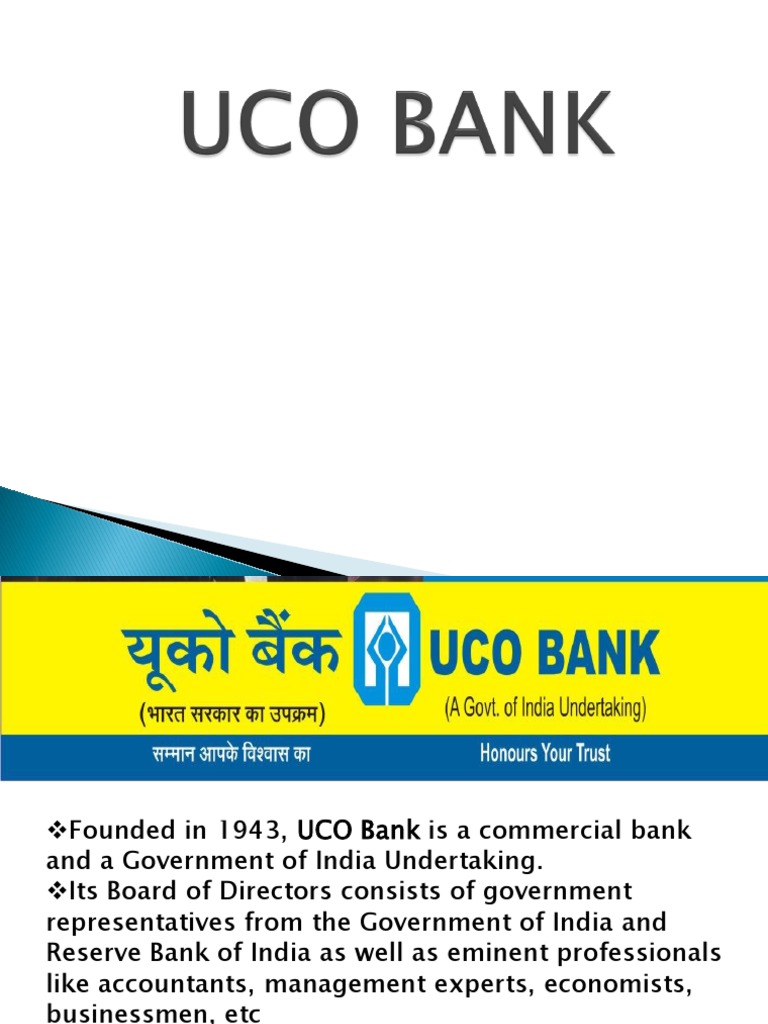 Uco Bank | PDF | Deposit Account | Banks