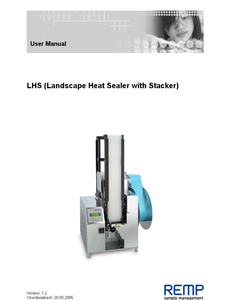 REMP Plate Sealer LHS-056 Manual | PDF | Mains Electricity | Power Supply