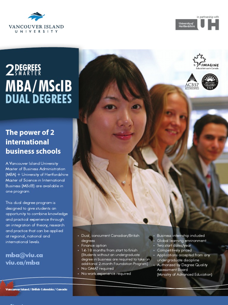 Viu Mba Mscib Brochure | PDF | Master Of Business Administration ...