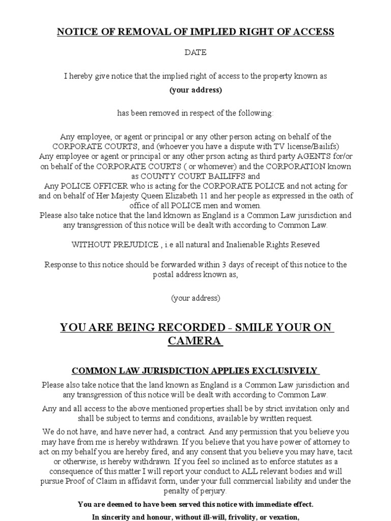 Right of Access | PDF