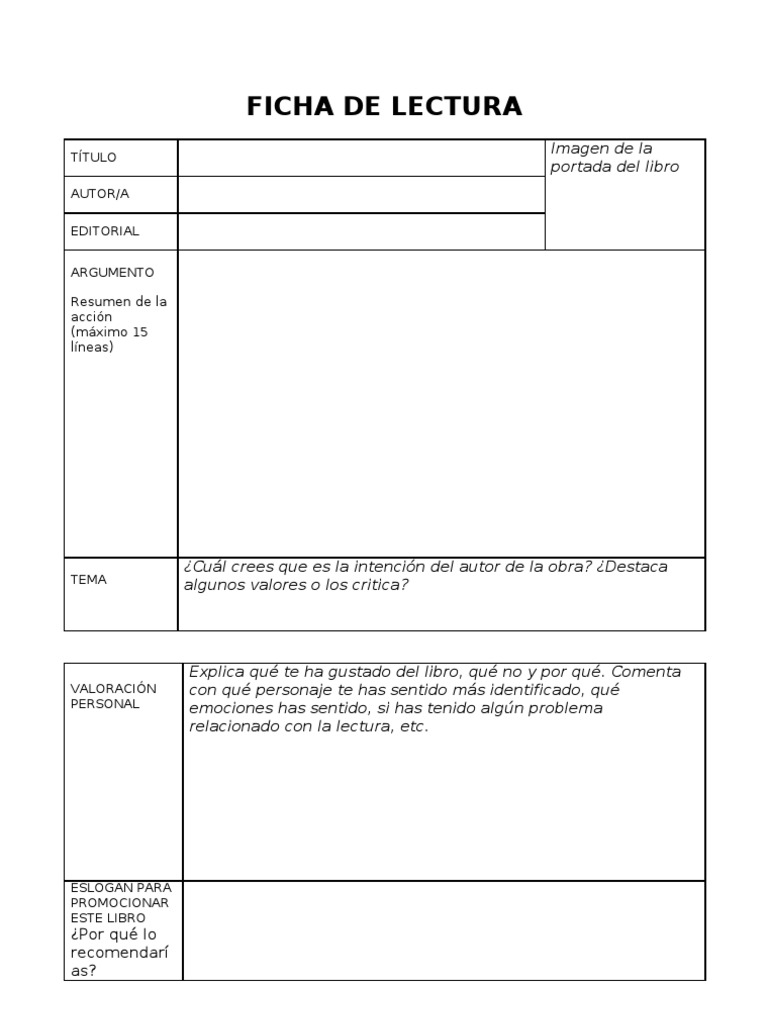 Ficha de Lectura | PDF