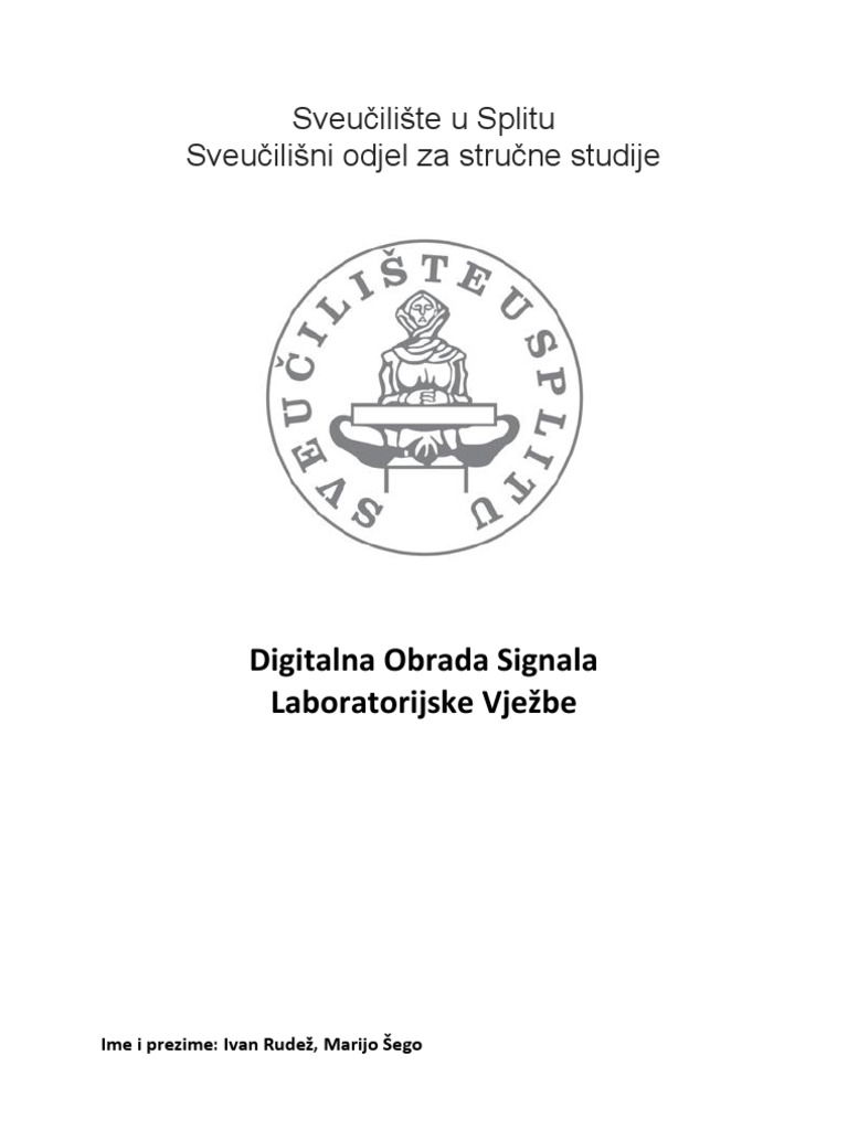 Digitalna Obrada Signala | PDF