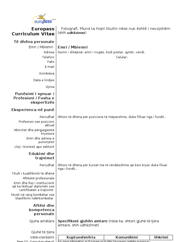 CV Template | PDF
