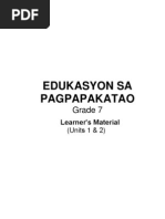 Module For Grade 7 Values Education | PDF