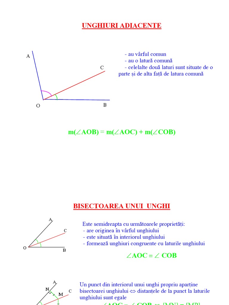 Geometrie Clasa A VI-a | PDF