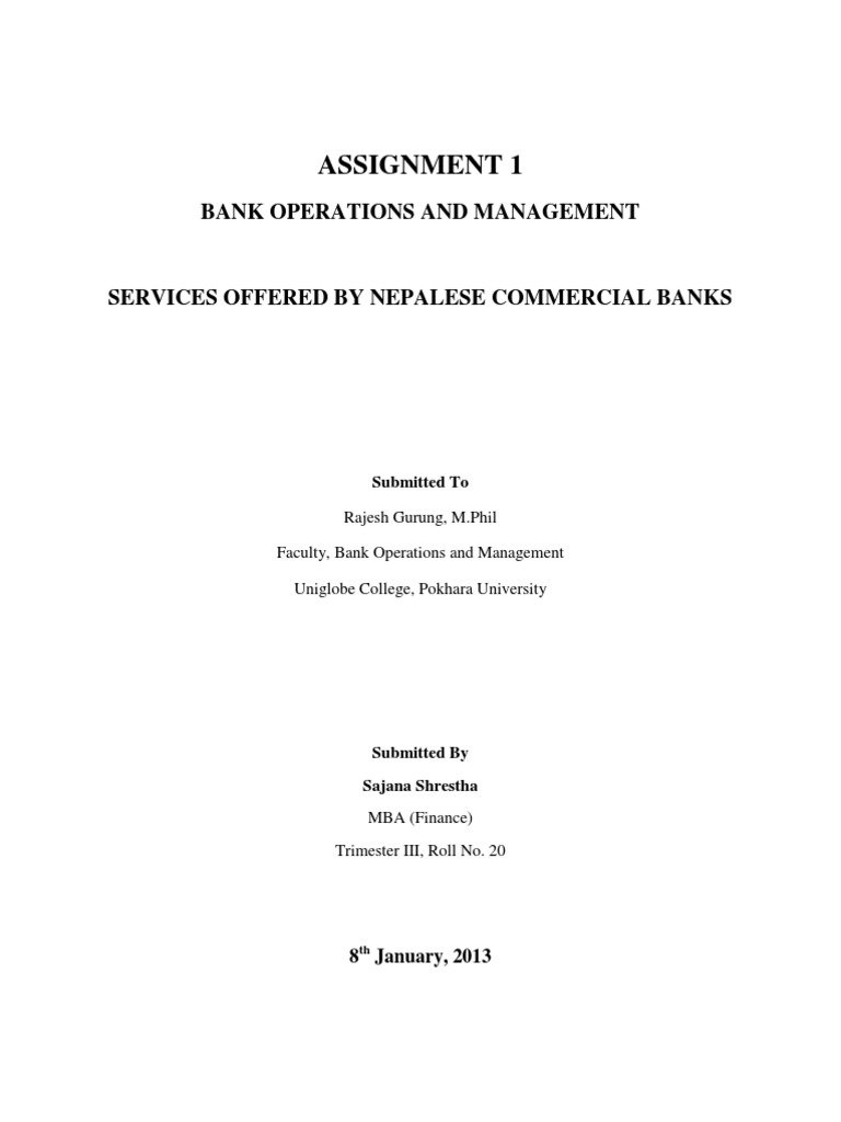 Bank Operations and Management | PDF | Banks | Loans
